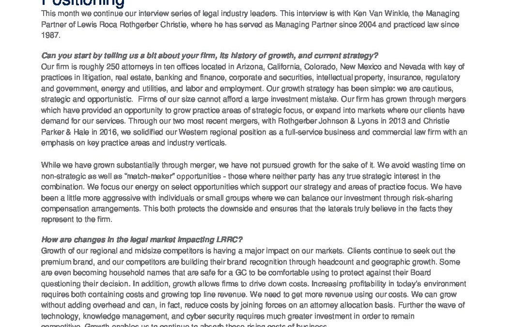 Insights from Lewis Roca Rothgerber Christie’s Managing Partner on ...